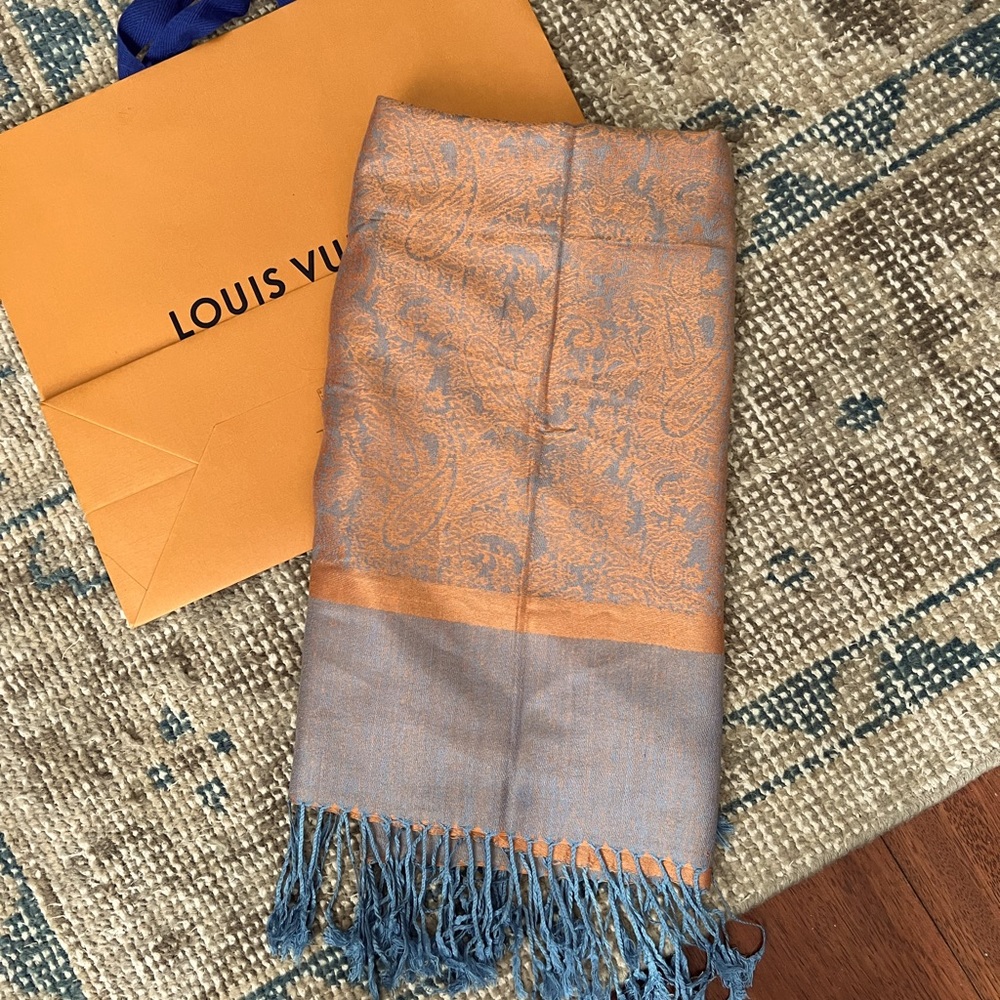 Hermes Colored Pashmina 100% Cashmere Great Gift - Gem